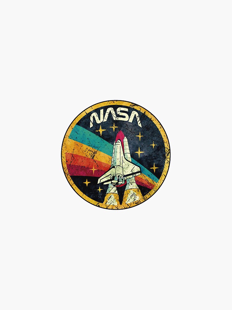 "NASA spaceship rusty sticker" Sticker by laaabrin | Redbubble