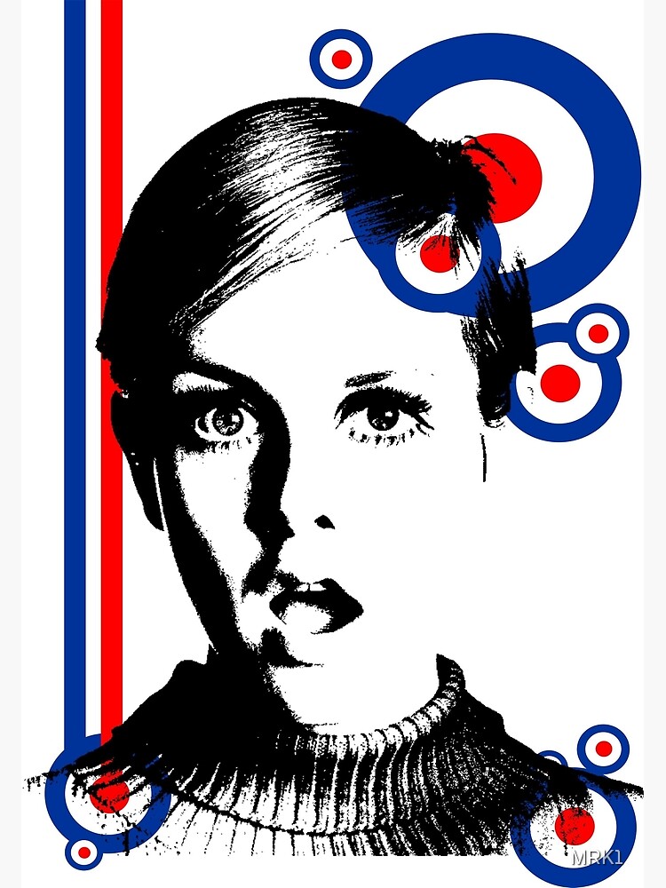 "mod girl twiggy" Art Print by MRK1 | Redbubble