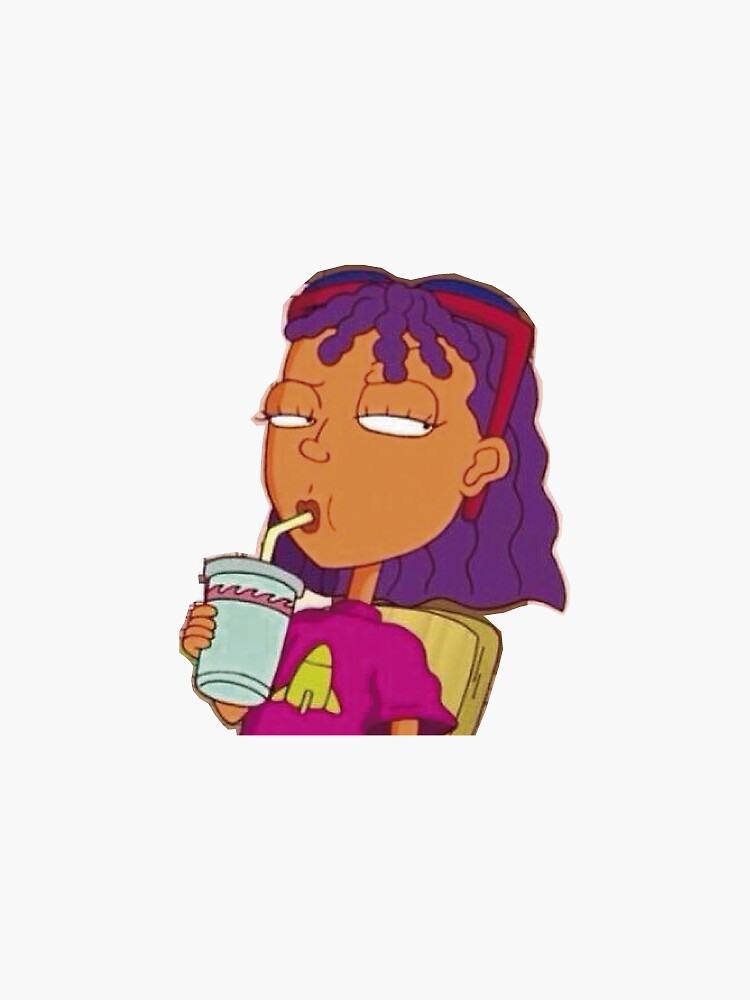 "Reggie sippin 'her drink, Rocket Power" Sticker by laaabrin | Redbubble
