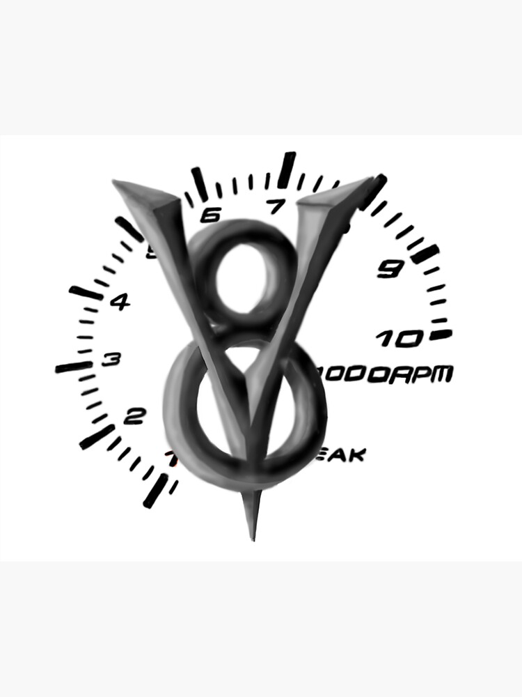 "V8" Sticker for Sale by Odysseyology | Redbubble
