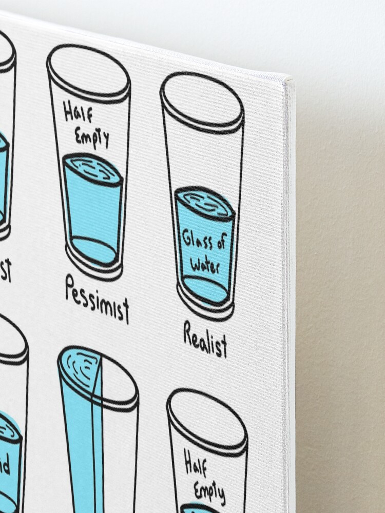 "Glass half empty meme - Artist edition" Mounted Print for Sale by ...