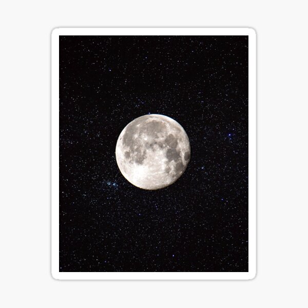 "Space Night Sky Moon " Sticker for Sale by ultimatedigital | Redbubble