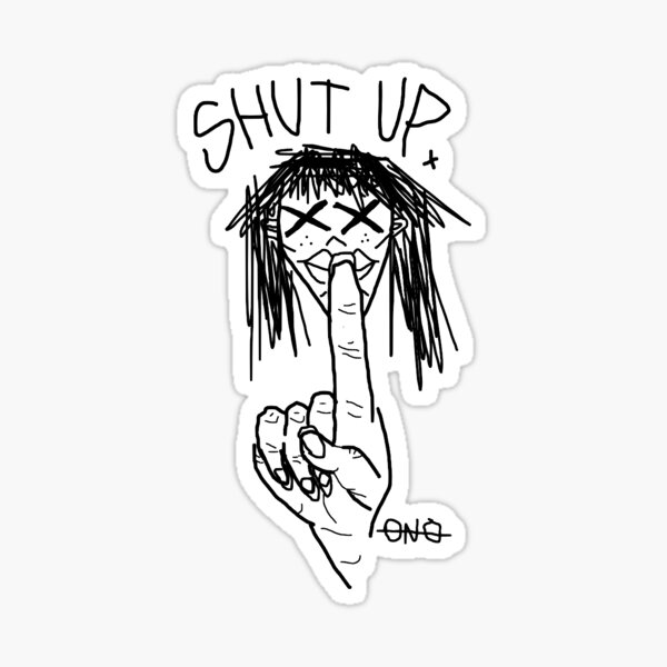 Shut Up Hand Stickers | Redbubble