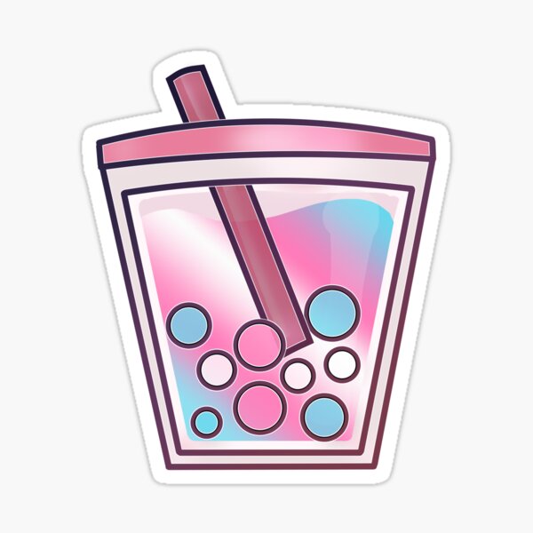 "Bubble Tea - T Flavor" Sticker by LailaPortrays | Redbubble