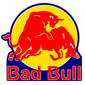 "Bad Bull; " Sticker for Sale by StickerApe | Redbubble