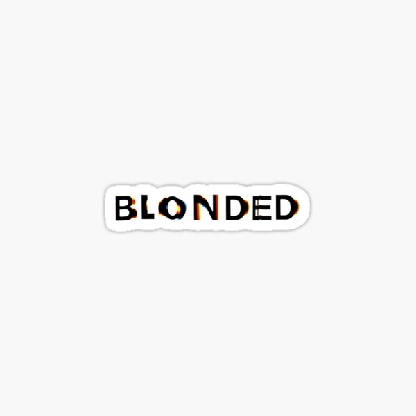 "Frank Ocean Blonded Font " Sticker by bon0202 | Redbubble