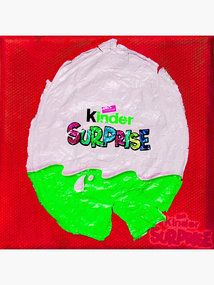 "Kinder Red Surprise" Poster for Sale by ArtFrankiesthlm | Redbubble
