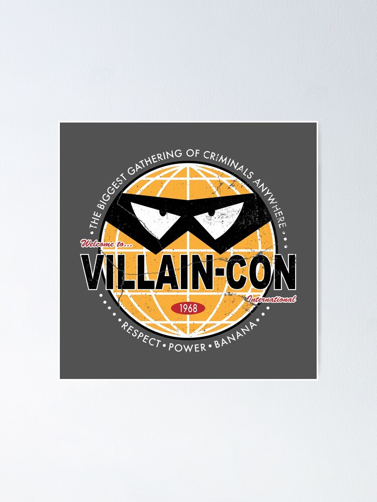 "Villain Con" Poster for Sale by mattsinor | Redbubble