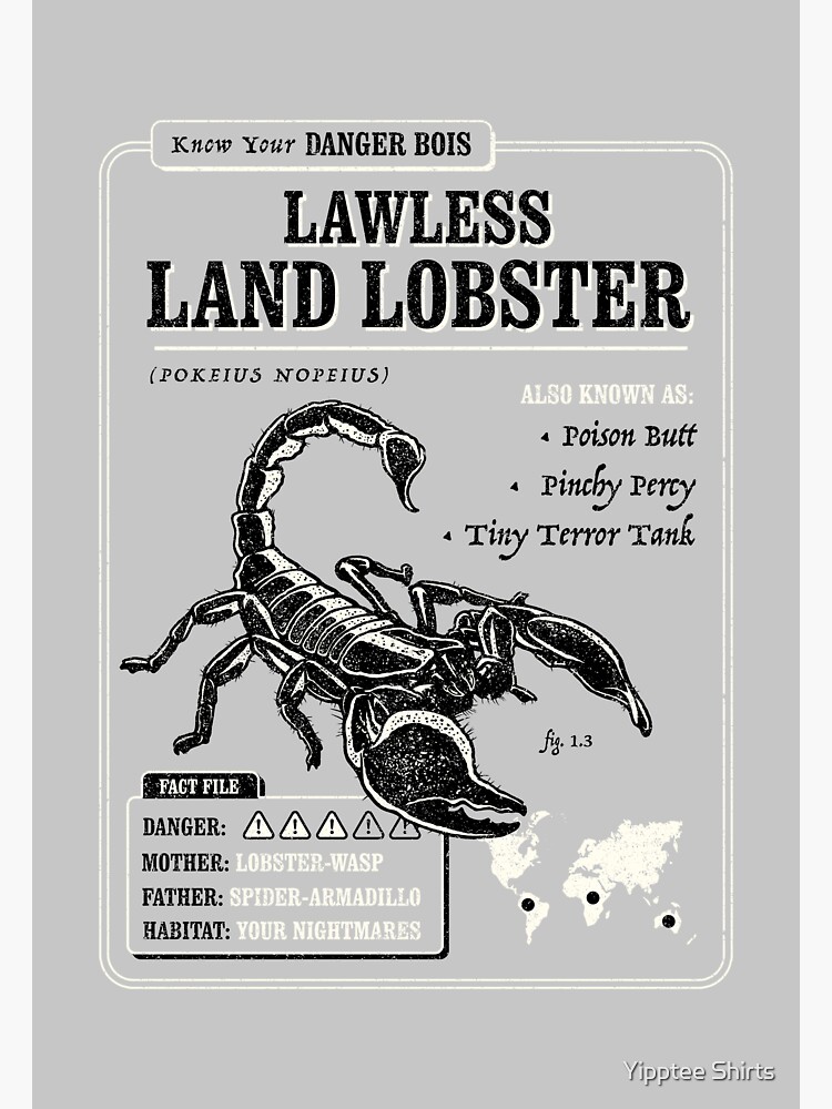 "Lawless Land Lobster" Sticker for Sale by dumbshirts | Redbubble