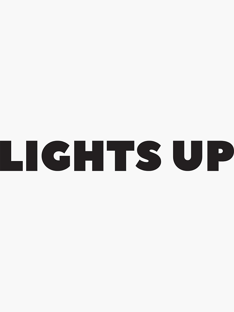 "lights up" Sticker for Sale by sandraobrien | Redbubble
