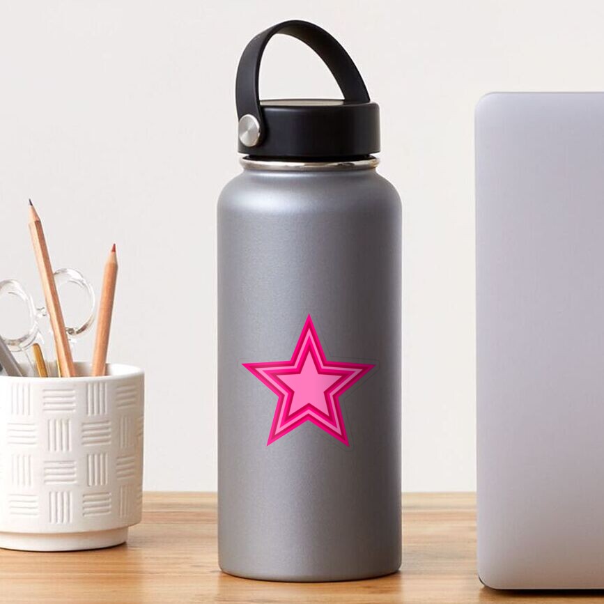 "Pink Star" Sticker for Sale by emmapfranklin | Redbubble