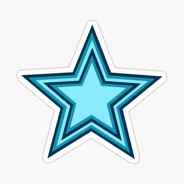 "blue star" Sticker for Sale by emmapfranklin | Redbubble