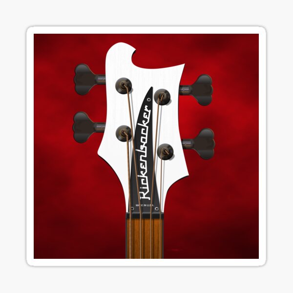 Pegatina «GUITAR HEADSTOCK ART - RICKENBACKER 4003 BASE BLANCA» de ...