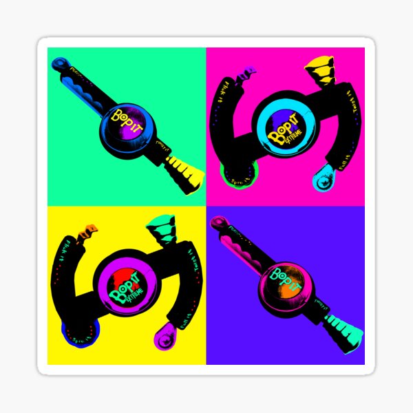 "Bop-It Pop Art" Sticker for Sale by celiaclarkco | Redbubble