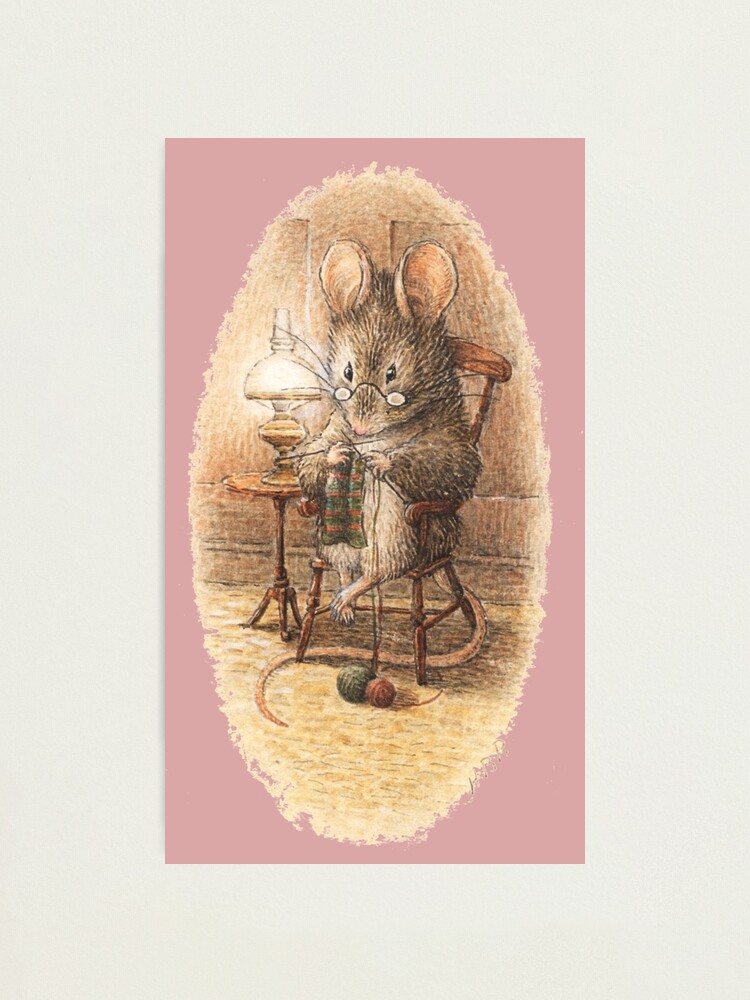 "Knitting Mouse - Beatrix Potter" Photographic Print for Sale by ...