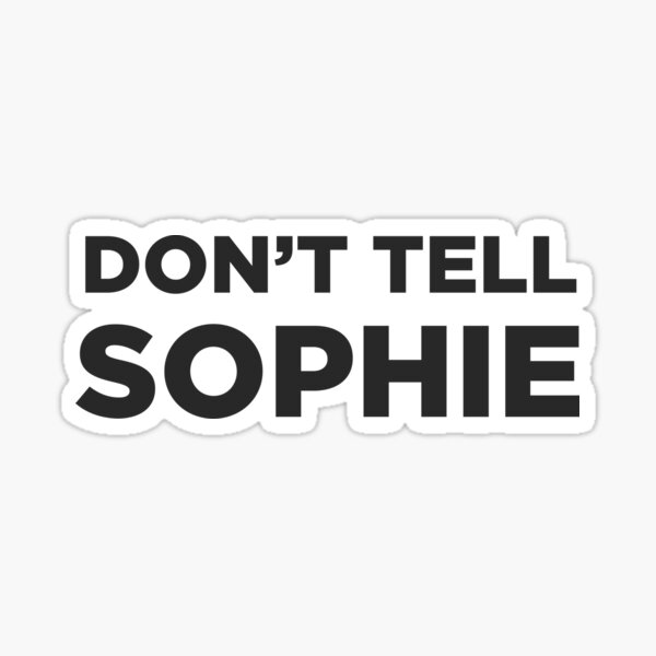 "Sophie" Sticker for Sale by randomarthouse | Redbubble