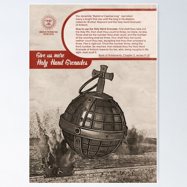 Holy Hand Grenade Quotes Holy Hand Grenade Posters For Sale