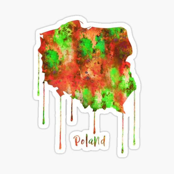 "Poland " Sticker for Sale by Rosaliartbook | Redbubble