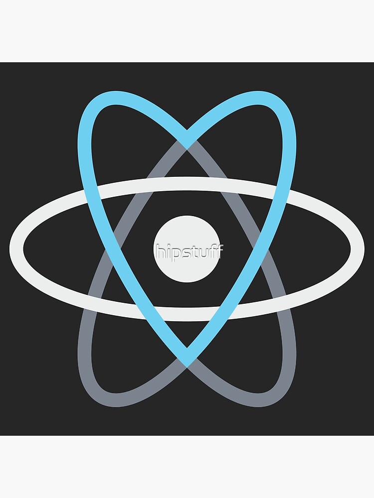 " React.js Heart Logo" Art Print for Sale by hipstuff | Redbubble