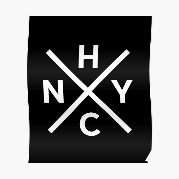 "NYHC New York Hardcore Punk Rock " Poster by blueveins | Redbubble