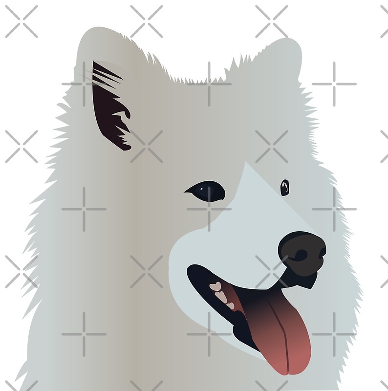 "Alaskan Malamute White German Shepherd Mix" by KCPetPortraits | Redbubble