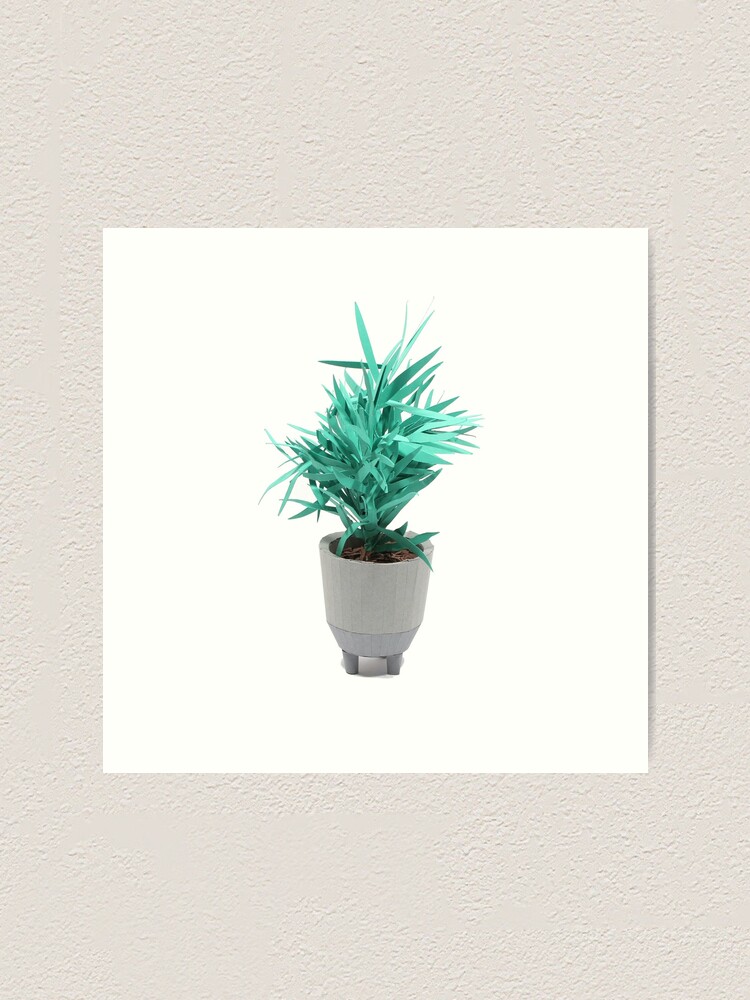 "Palm Bush Papercraft Plant" Art Print for Sale by StroodPaper | Redbubble