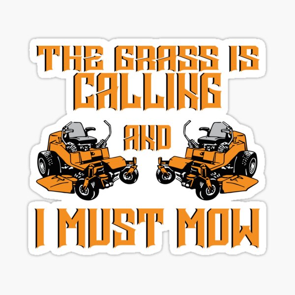 Mower Stickers | Redbubble