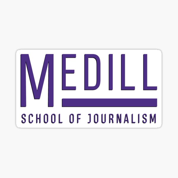 "Medill SoJ Graphic" Sticker for Sale by jnfulton | Redbubble