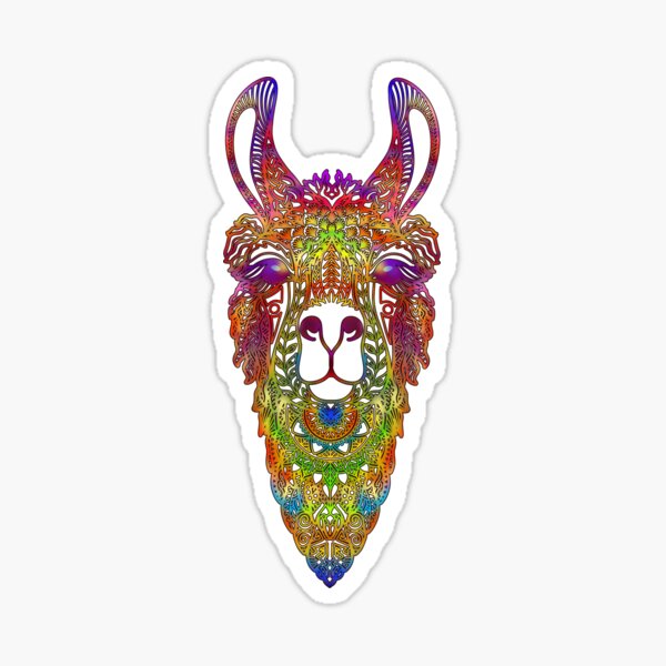 "Groovy Llama" Sticker for Sale by Hareguizer | Redbubble