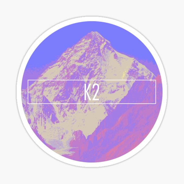"K2" Sticker by Feelklin | Redbubble