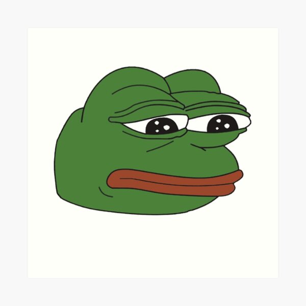 Lámina artística for Sale con la obra «Pepe la rana - rana triste» de ...