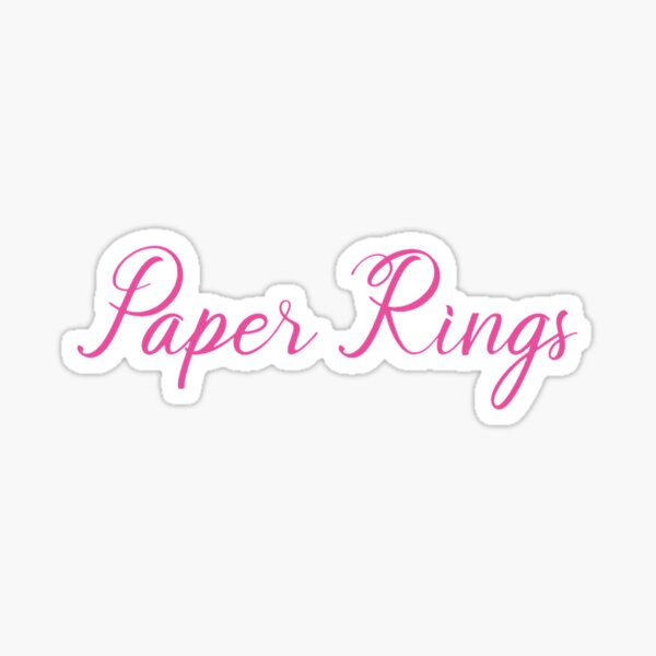 "Paper Rings" Sticker for Sale by jumpthanfxll | Redbubble