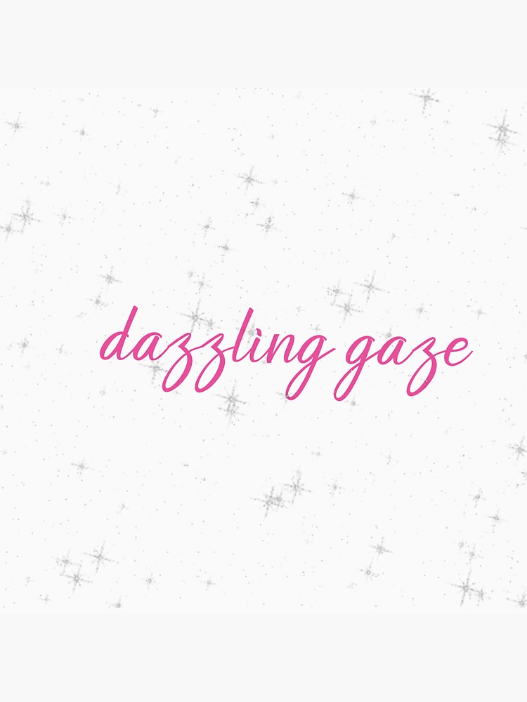 "dazzling gaze" Sticker for Sale by jumpthanfxll | Redbubble