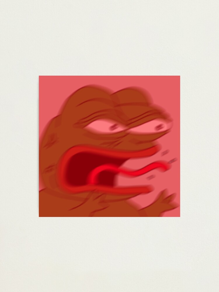 "Pepe the frog - REEEEE" Photographic Print by pepe-leaker | Redbubble