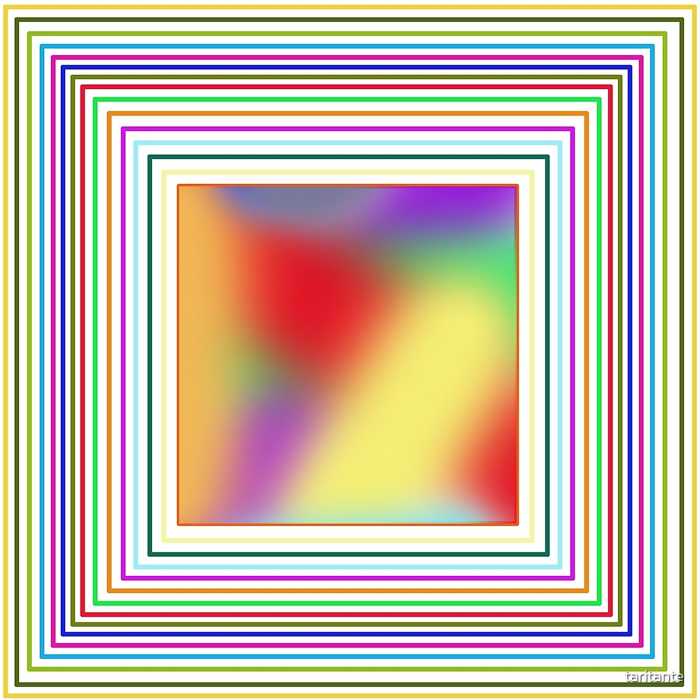 "Print "The Colorful Square"" by taritante | Redbubble