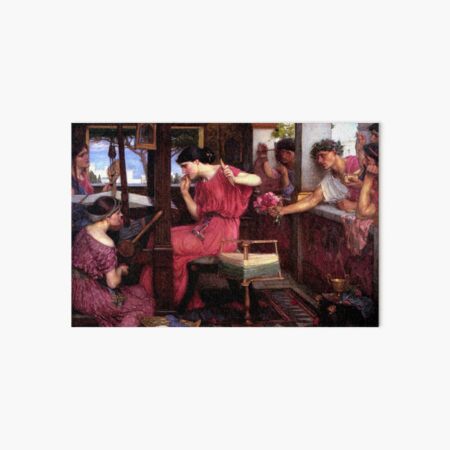 "Penelope and her Suitors - John WIlliam Waterhouse" Art Board Print by ...