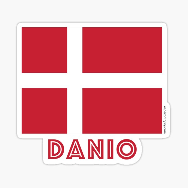 "Danio" Sticker by esperantajxoj | Redbubble