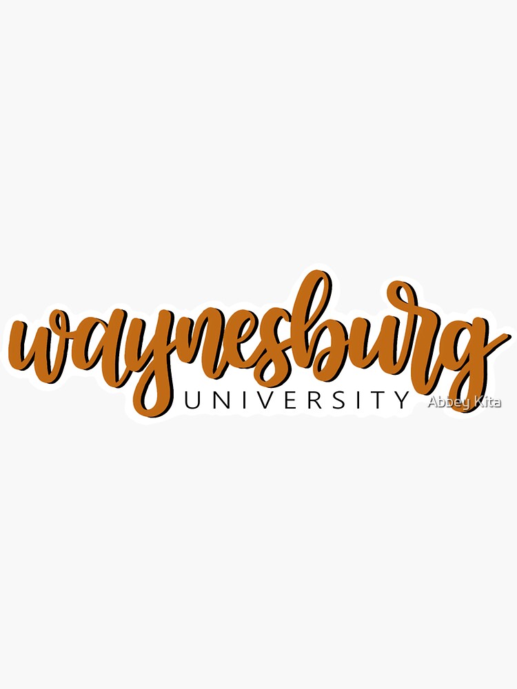 "Waynesburg University" Sticker for Sale by adk78 | Redbubble