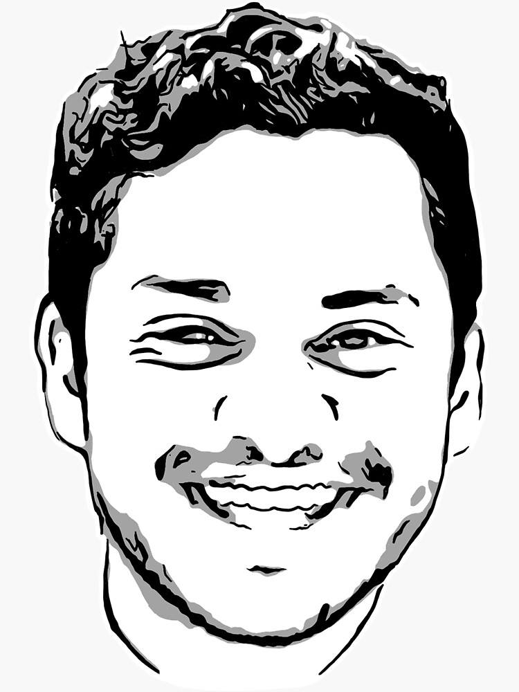 "alex's face" Sticker for Sale by ksaliba | Redbubble