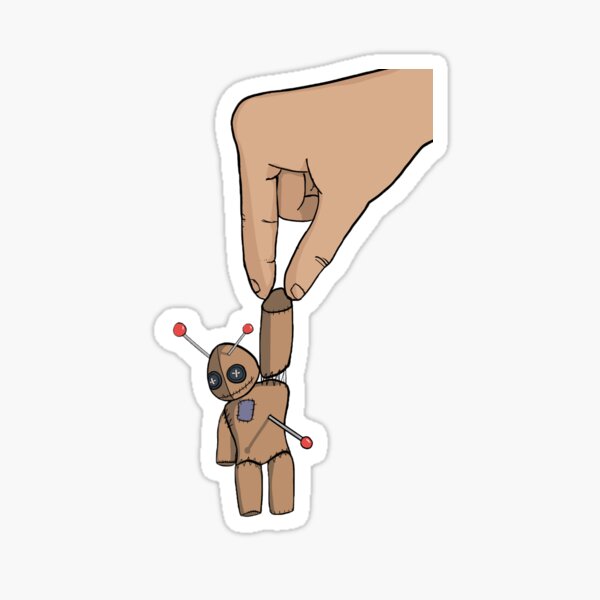 "Voodoo Doll" Sticker for Sale by OscarduPlessis | Redbubble