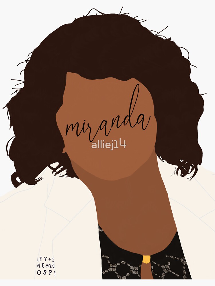 "Miranda Bailey" Sticker by alliej14 | Redbubble