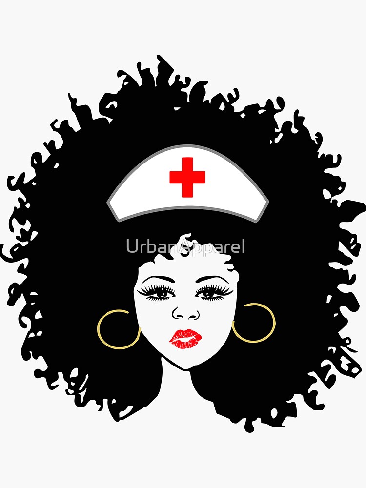 "Black Nurse, Black Girl, African American" Sticker for Sale by ...