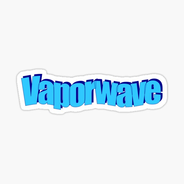 "Vaporwave - WordArt" Sticker for Sale by izacless | Redbubble