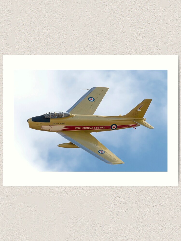 "The Hawk One F-86 Sabre Jet" Art Print for Sale by RNicholas | Redbubble