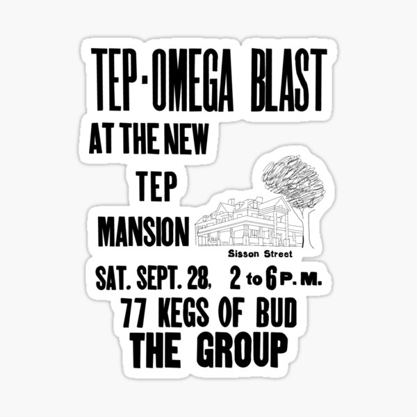 "TEP OMEGA BEER BLAST POSTER " Sticker for Sale by HanaSnow4 | Redbubble
