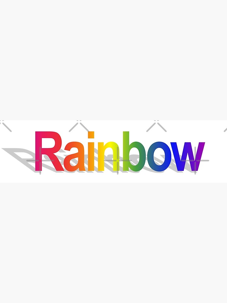 "Rainbow WordArt" Poster for Sale by izacless | Redbubble