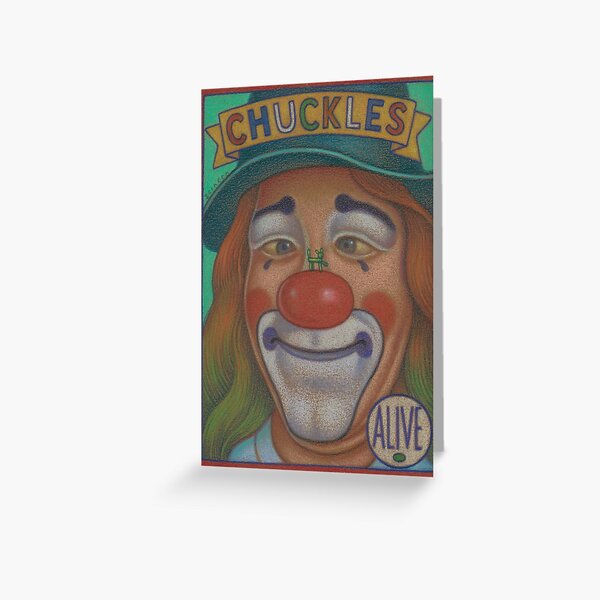"Chuckles the Clown" Greeting Card by ThomasSciacca | Redbubble