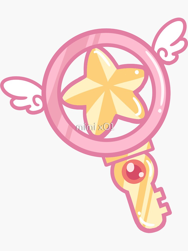 "sakura star key" Sticker for Sale by happitea | Redbubble