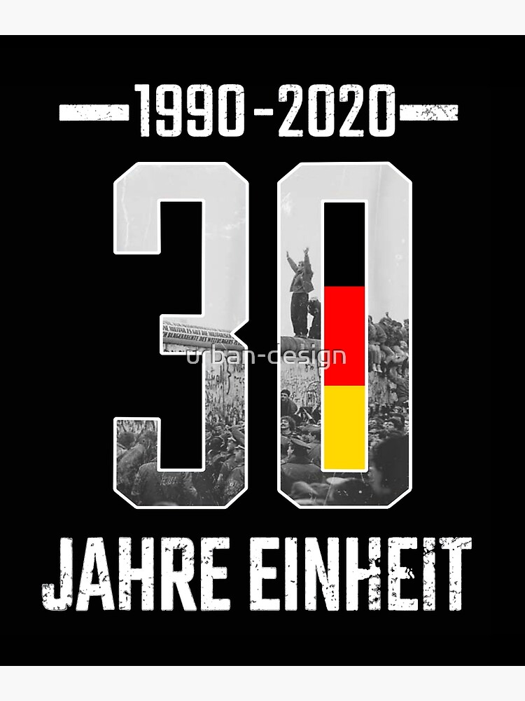 "30 Years of German Unity 1990 - 2020 Fall of the Berlin Wall" Metal ...