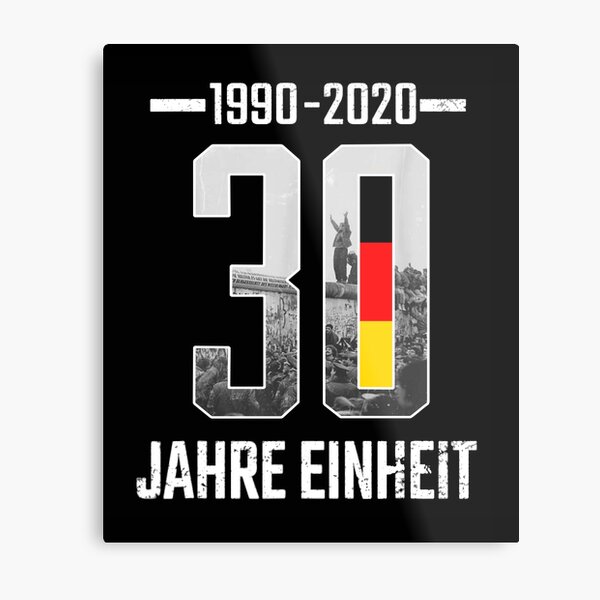 "30 Years of German Unity 1990 - 2020 Fall of the Berlin Wall" Metal ...